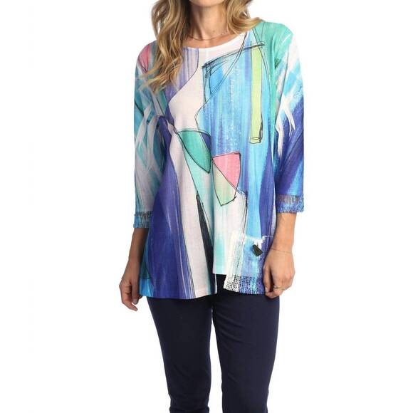 Jess & Jane | Tops | New Jess Jane Freshia Pocket Top Plus In Multi ...
